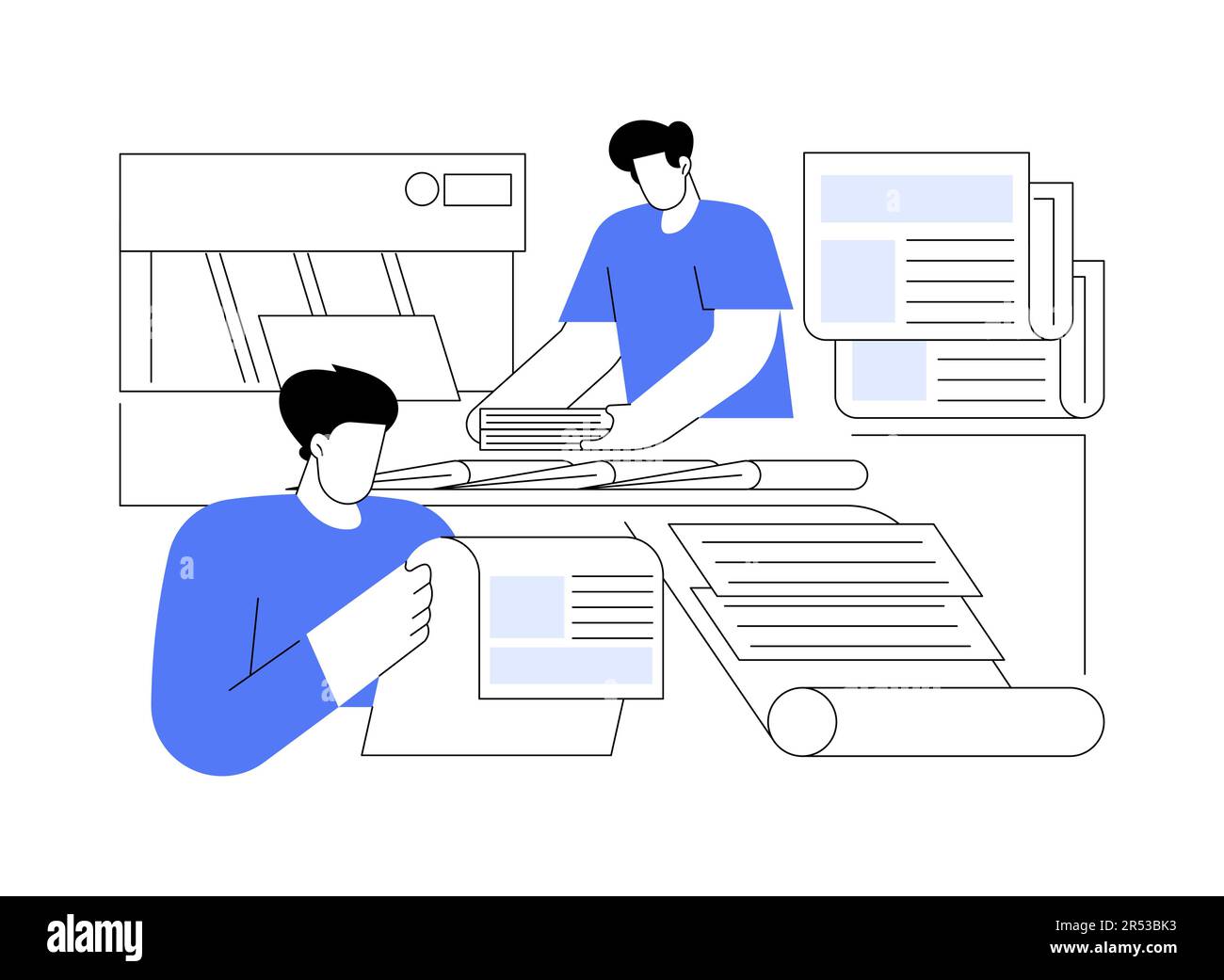 Offset printing factory Stock Vector Images - Alamy