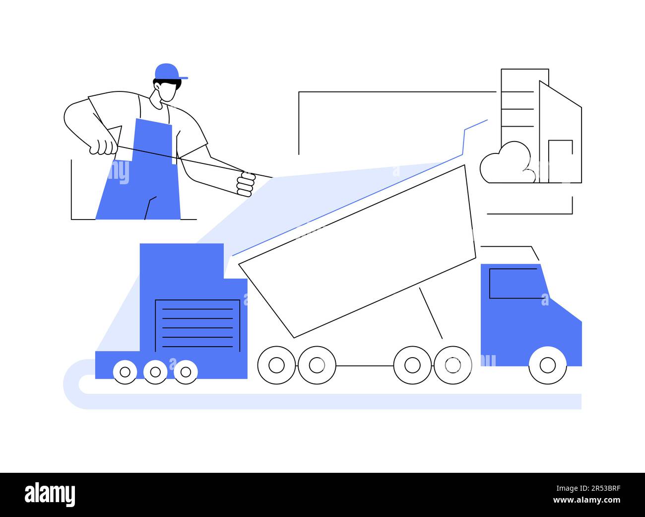 Asphalt paving abstract concept vector illustration Stock Vector Image ...