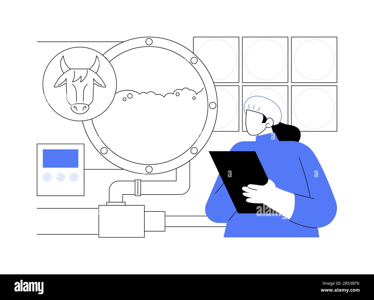 Yogurt fermentation abstract concept vector illustration Stock Vector ...