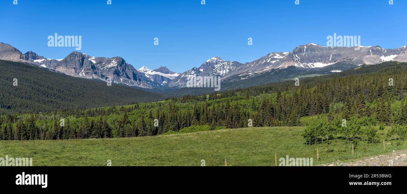 Cut Bank Valley - A clear sunny Spring morning view of Cut Bank Valley ...