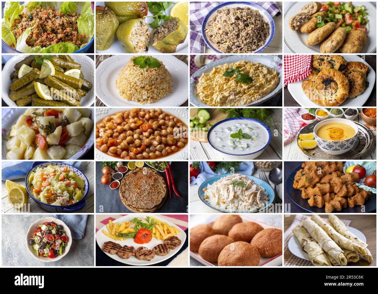 Traditional delicious Turkish foods collage Stock Photo - Alamy