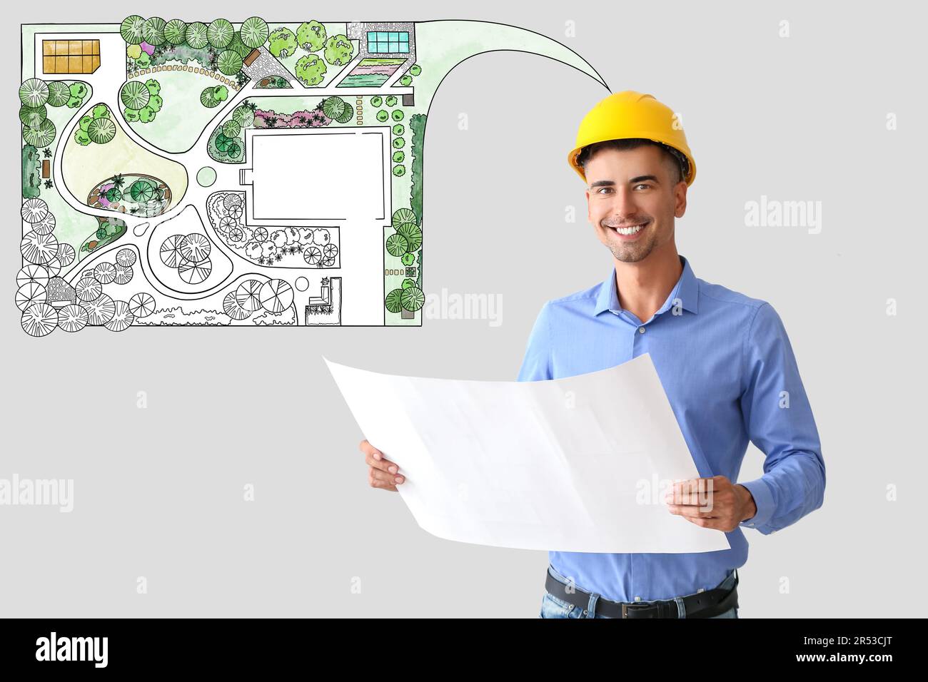 Business park design drawing sketch hi-res stock photography and images ...