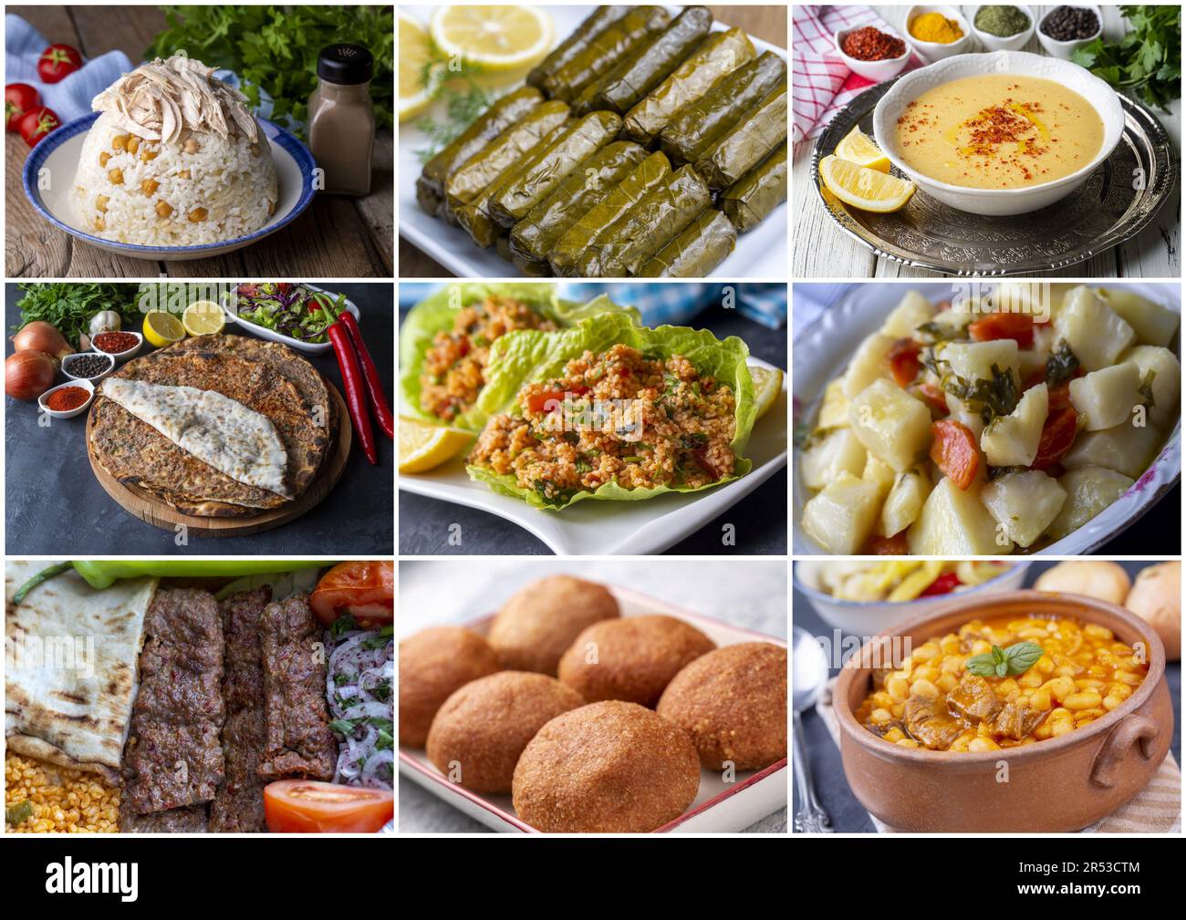 Traditional delicious Turkish foods collage Stock Photo - Alamy