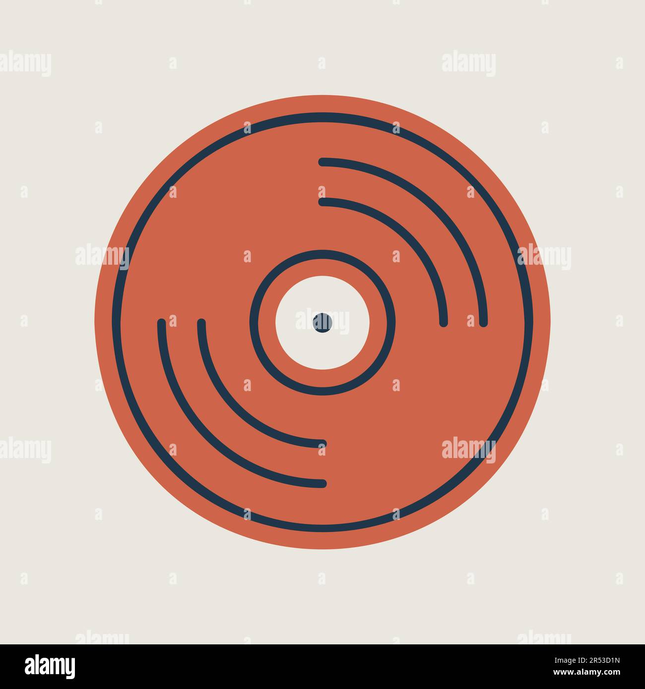 Vinyl record, lp record vector isolated icon. Music sign. Graph symbol ...