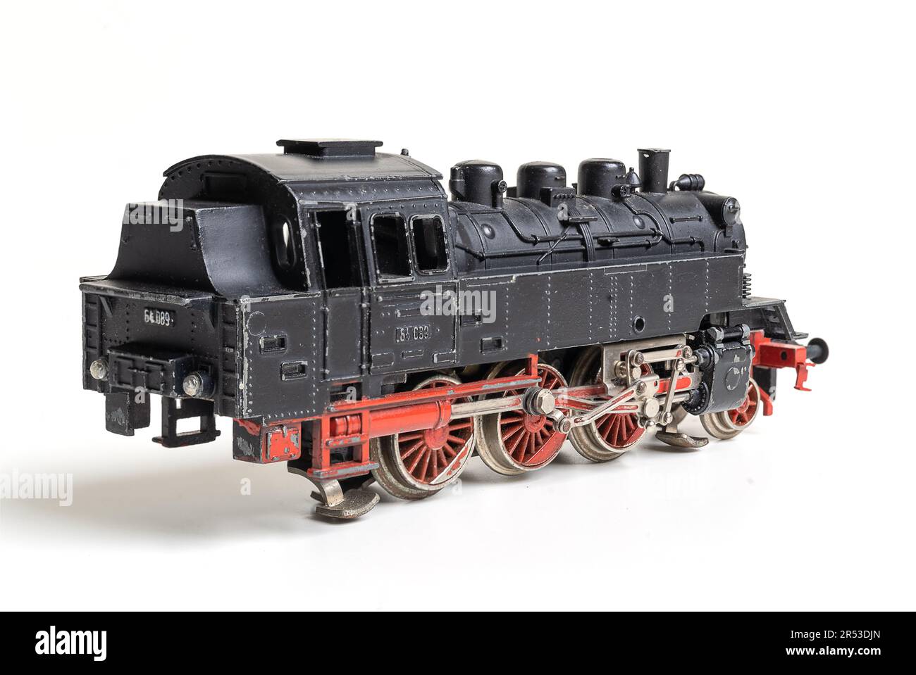 old locomotive, replica, miniature model Stock Photo - Alamy