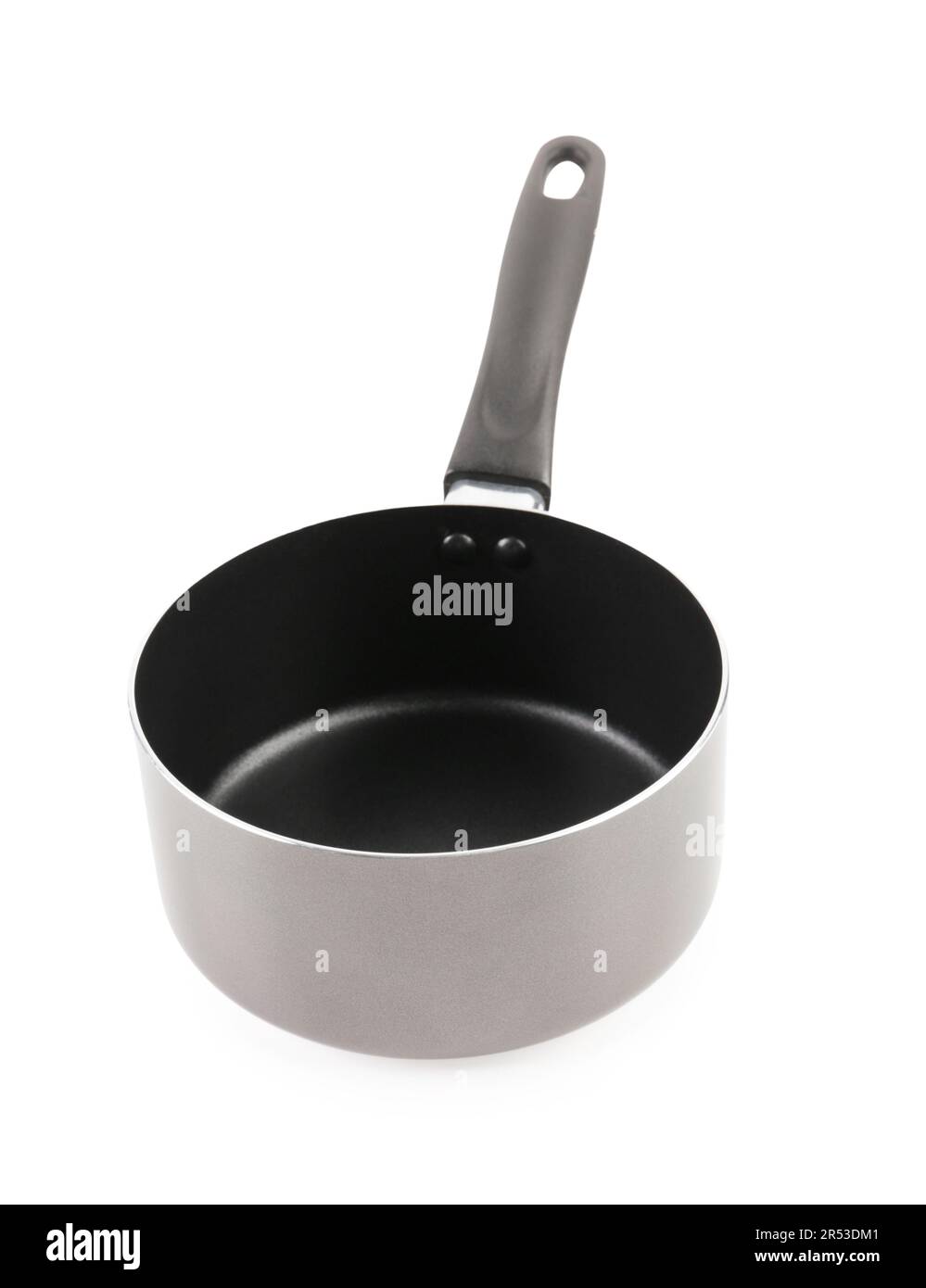 Aluminium saucepan on white background Stock Photo - Alamy