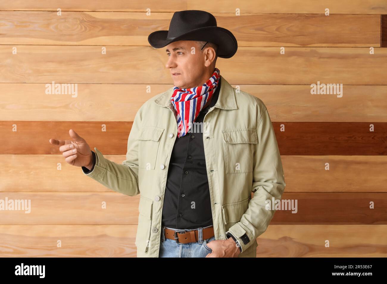Texas cowboy middle aged caucasian man hi-res stock photography and ...