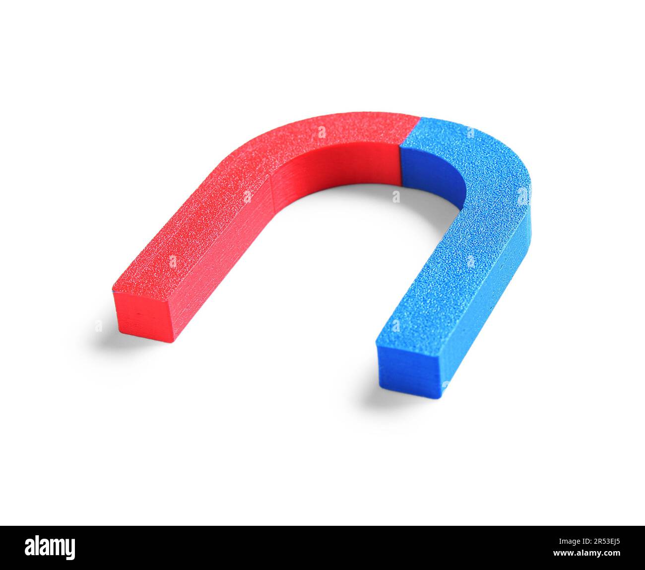 Horseshoe shaped magnet isolated on white background Stock Photo - Alamy