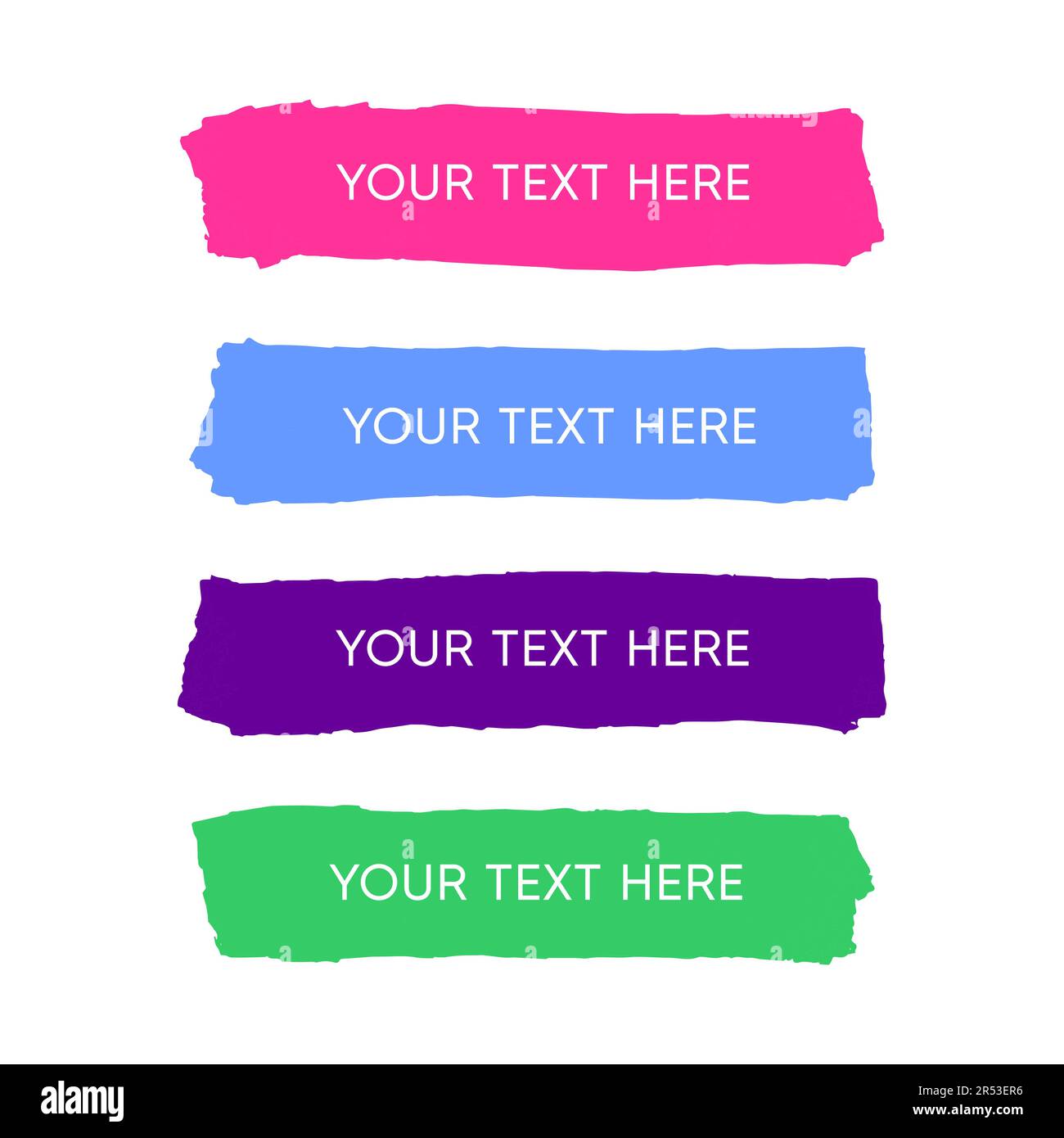 Color brush strokes. Vector paintbrush set, brush strokes templates ...