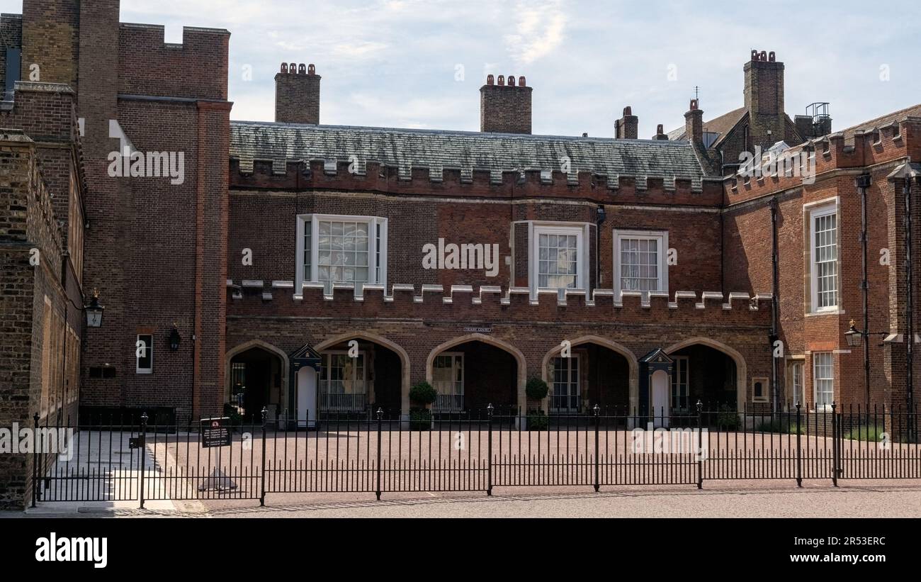 LONDON, UK - MAY 28, 2023: Exterior view of Friary Court at St James's ...