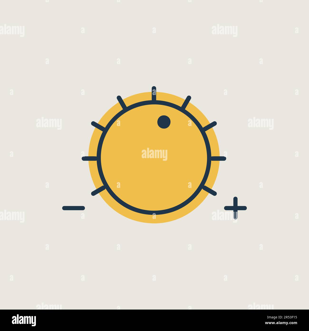 Volume knob vector icon. Music sign. Graph symbol for music and sound ...