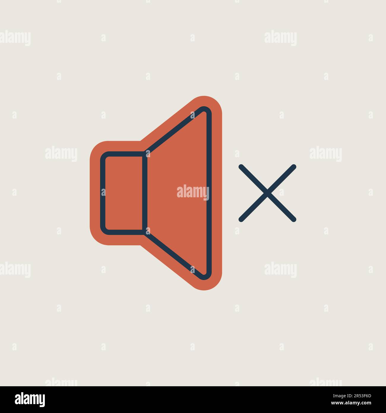 Sound on off vector isolated icon. Volume. Mute button. Graph symbol ...