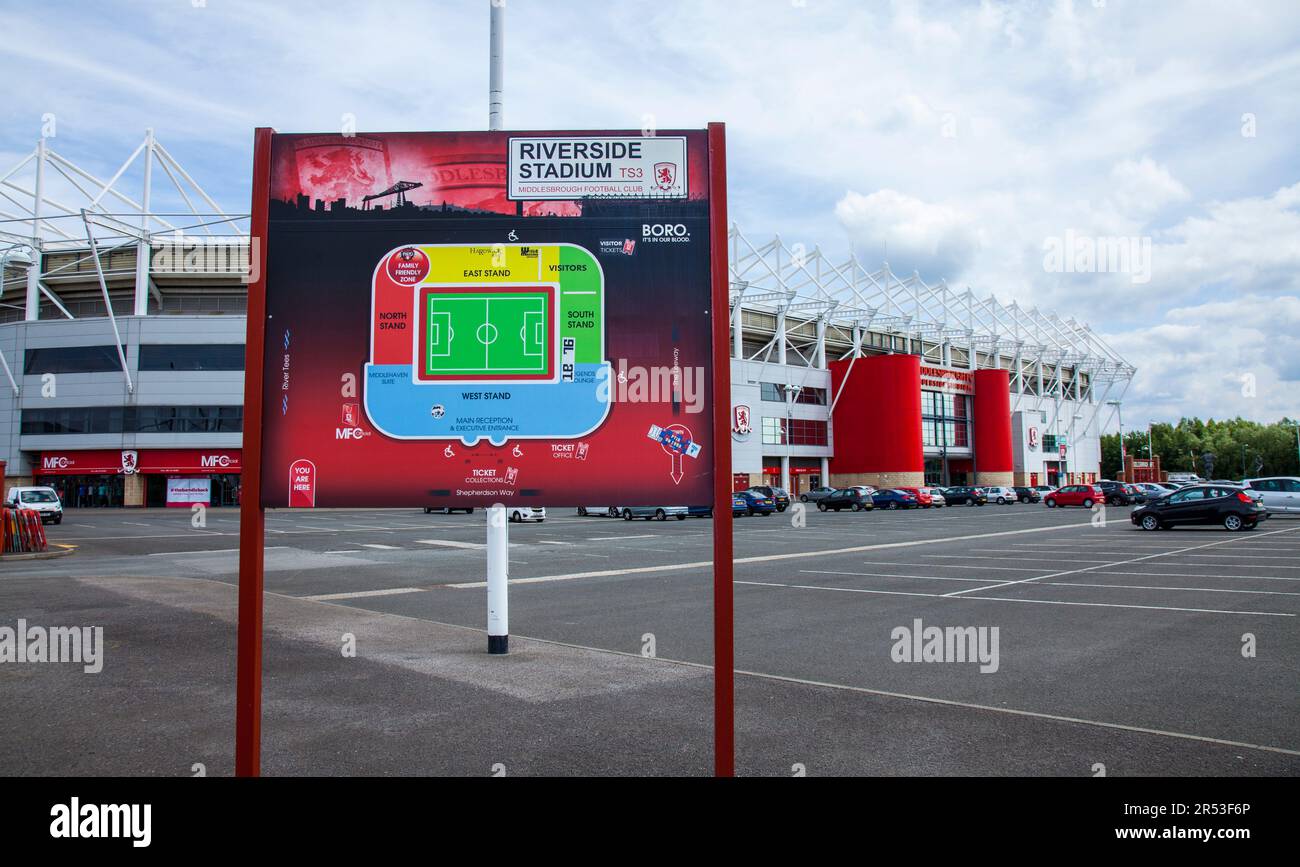 The Riverside Stadium,home of Middlesbrough Football Club, England,UK ...