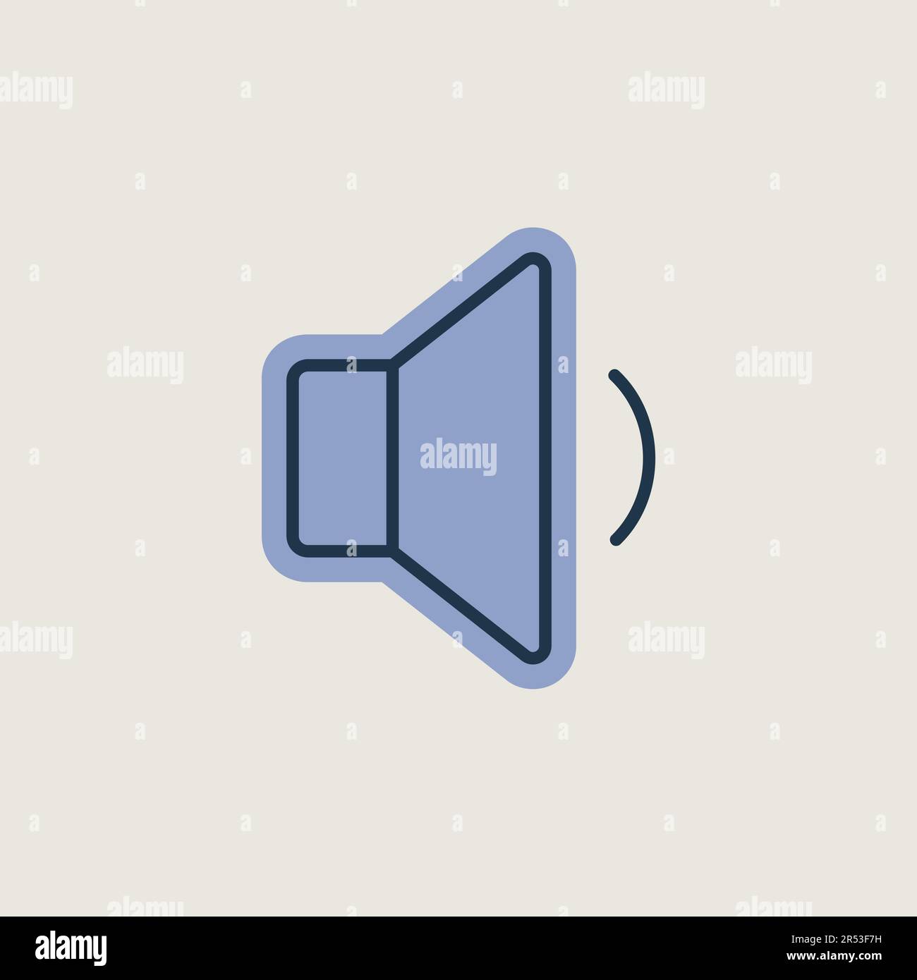 Minimum volume sound music vector icon. Graph symbol for music and ...