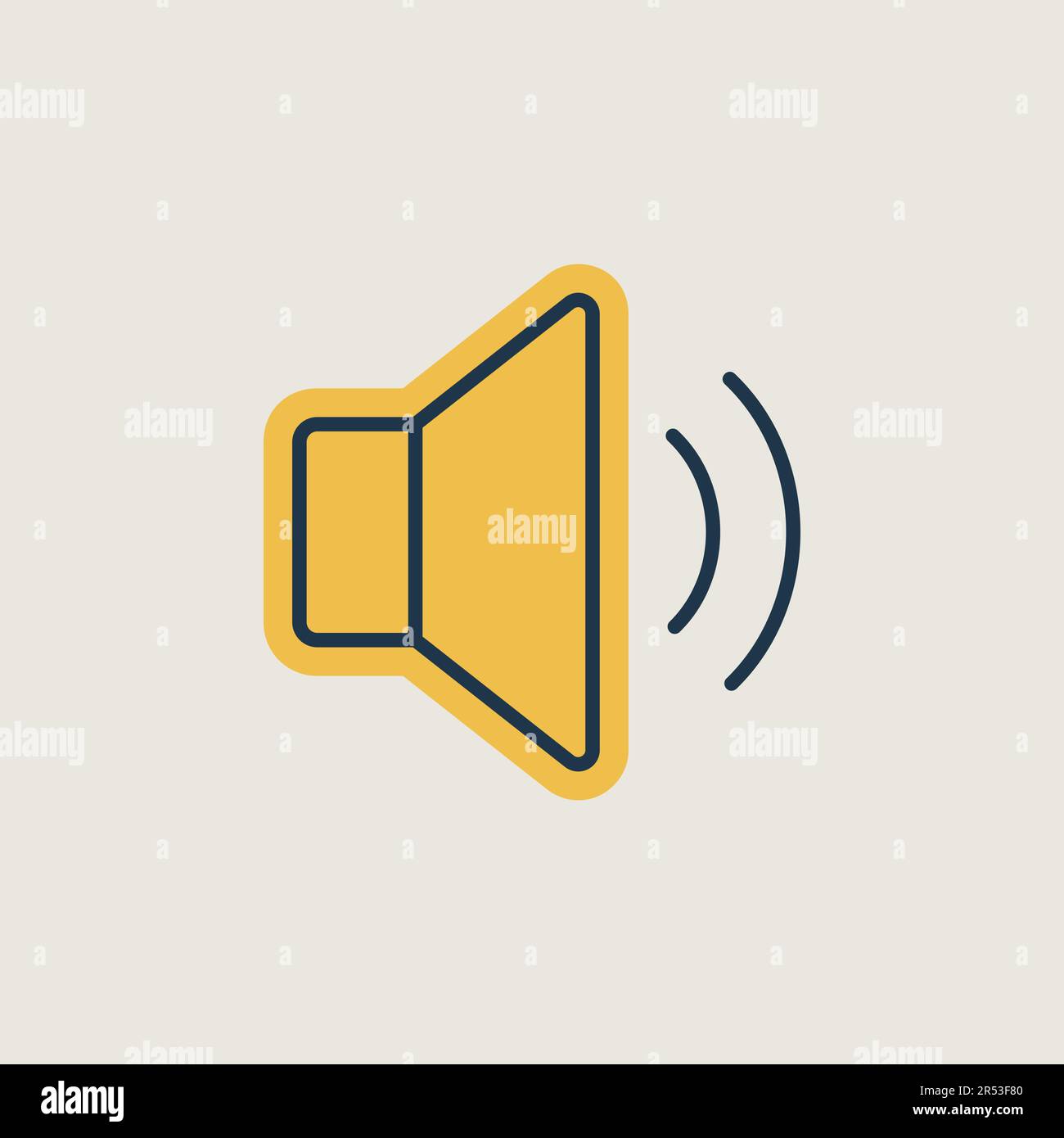 Medium volume sound music vector icon. Graph symbol for music and sound ...