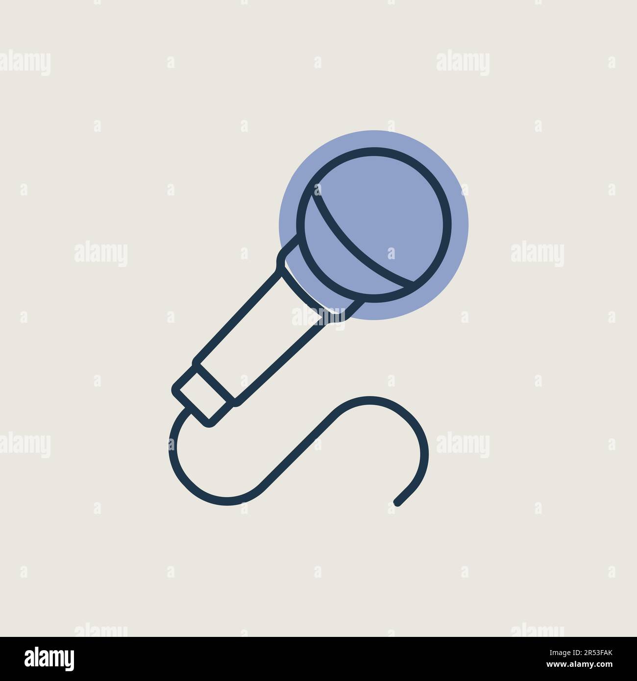 Microphone vector icon. Music sign. Graph symbol for music and sound ...