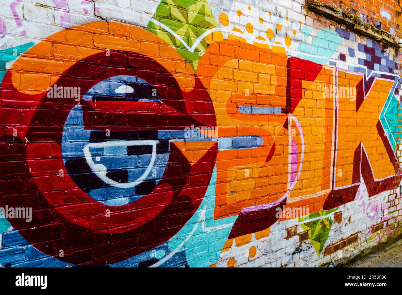Bright graffiti hi-res stock photography and images - Alamy