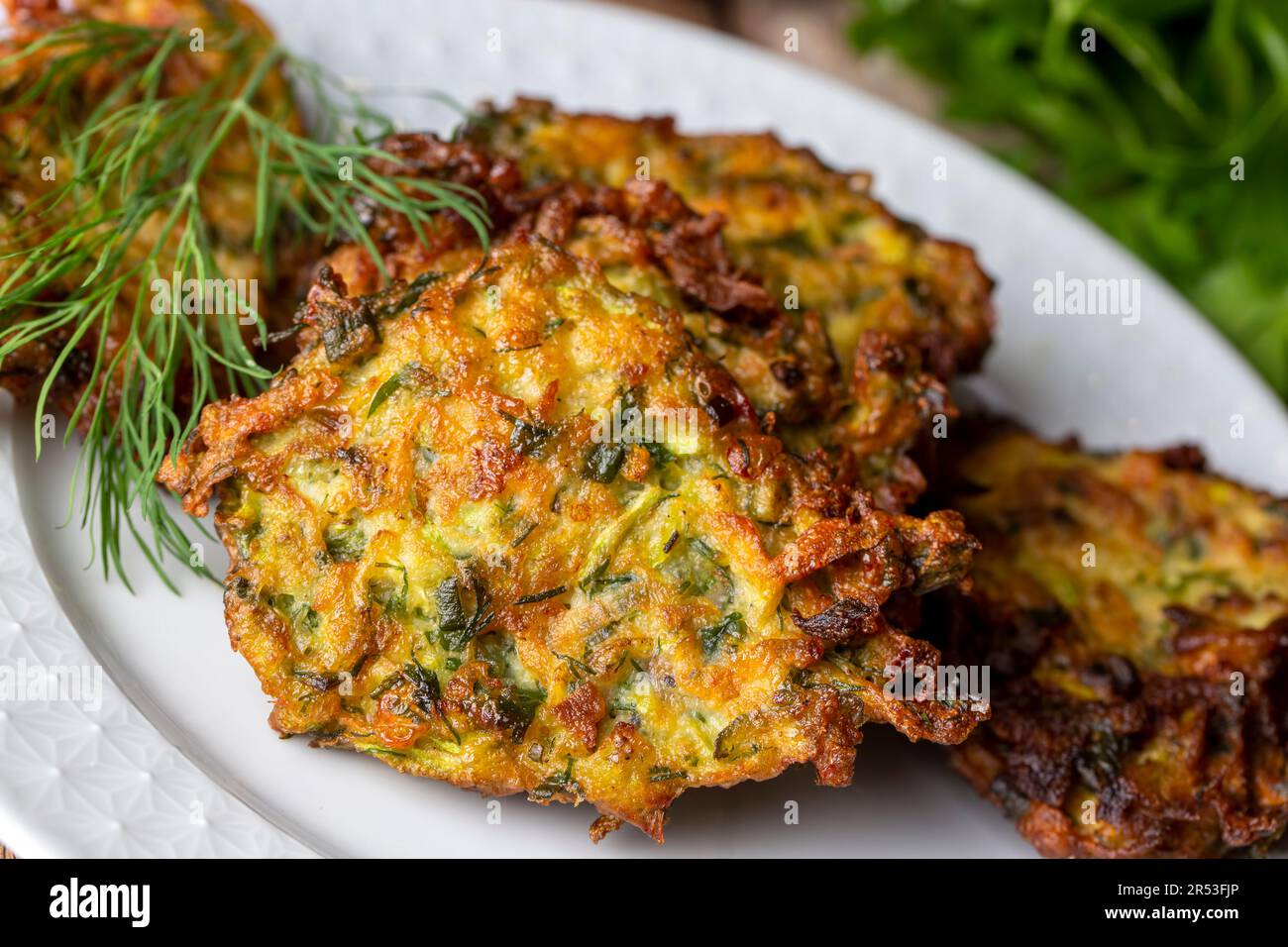 Mucver, Turkish traditional food. (Turkish cuisine) Homemade Food with ...