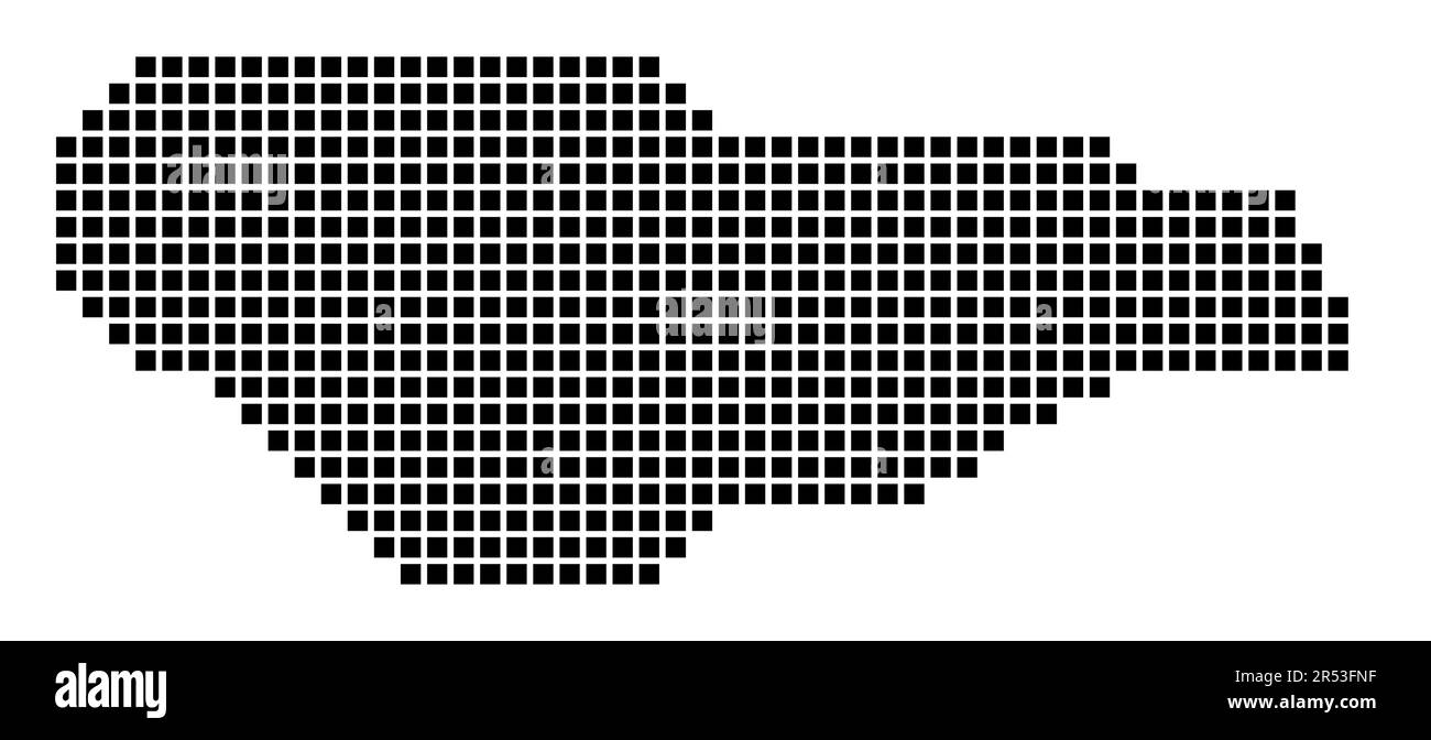 Buck Island Reef map. Map of Buck Island Reef in dotted style. Borders ...