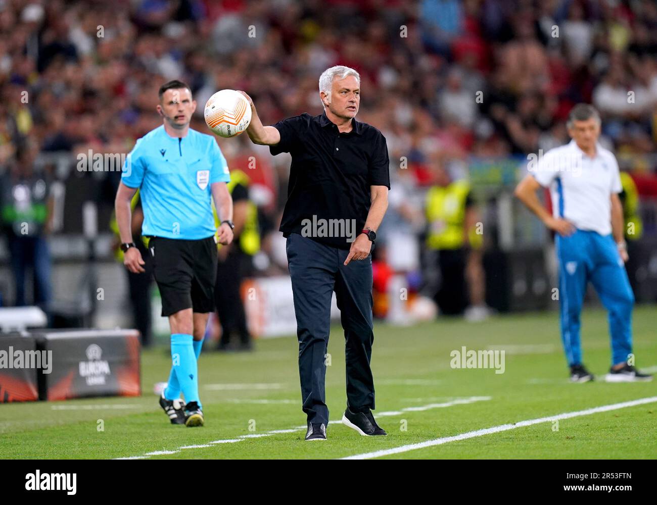 Roma manager Jose Mourinho during the UEFA Europa League Final at the ...