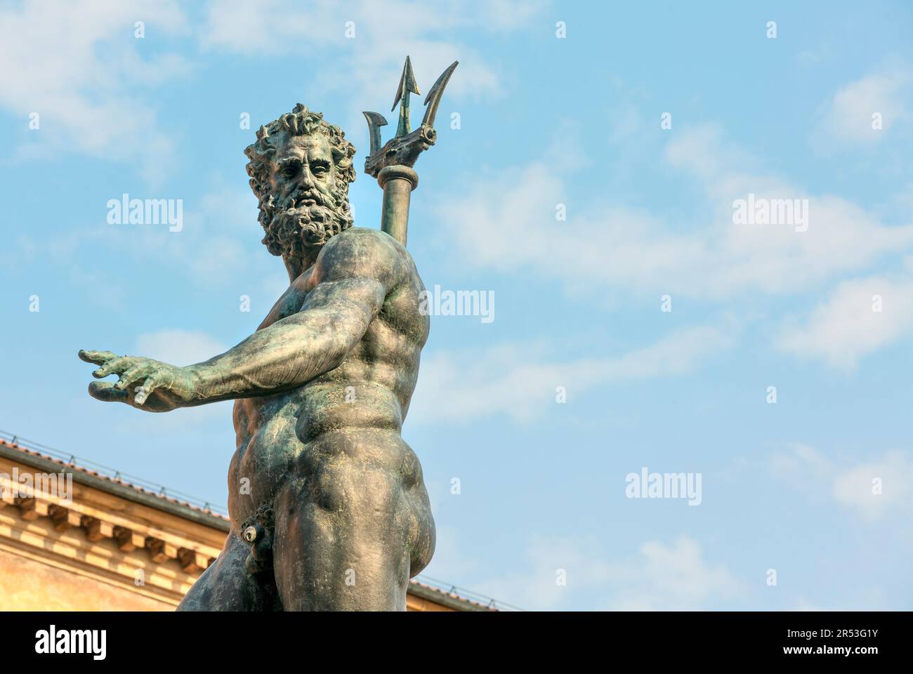 Bologna, Emilia Romagna - Italy. Statue of Nettuno (Neptune Statue) in ...