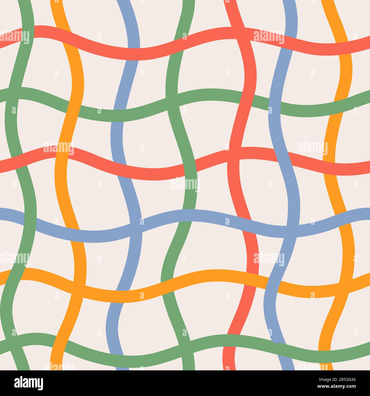 Distorted Groovy Multicolor Chessboard Seamless Pattern. Retro Style ...