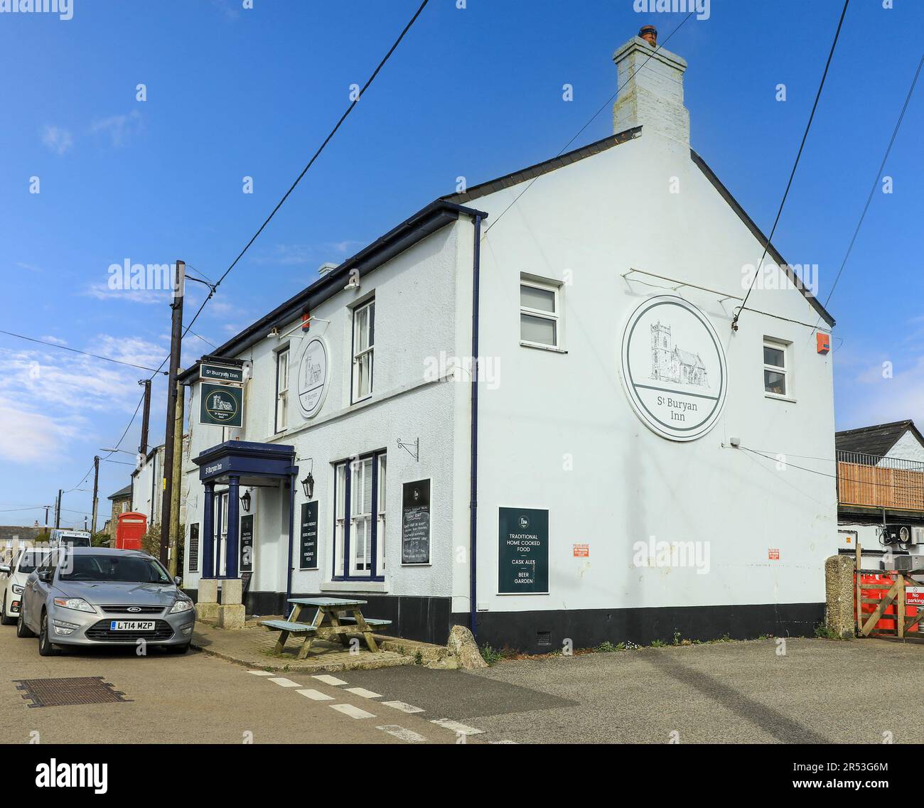 The St Buryan Inn or pub or public house, St Buryan, Cornwall, England ...