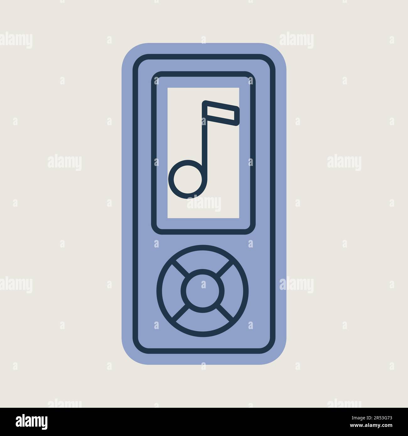 Mp3 player vector isolated icon. Music sign. Graph symbol for music and ...