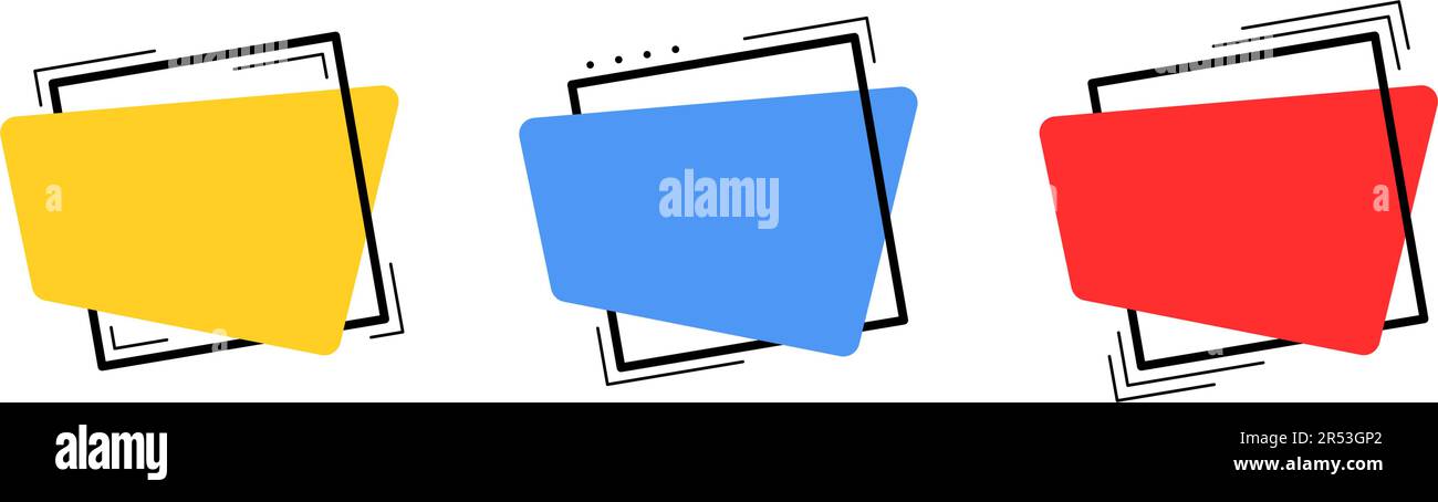 Set of blank Sale labels. Vector illustration Stock Vector Image & Art ...