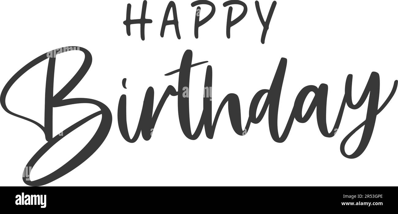Happy Birthday lettering. Vector illustration Stock Vector Image & Art ...