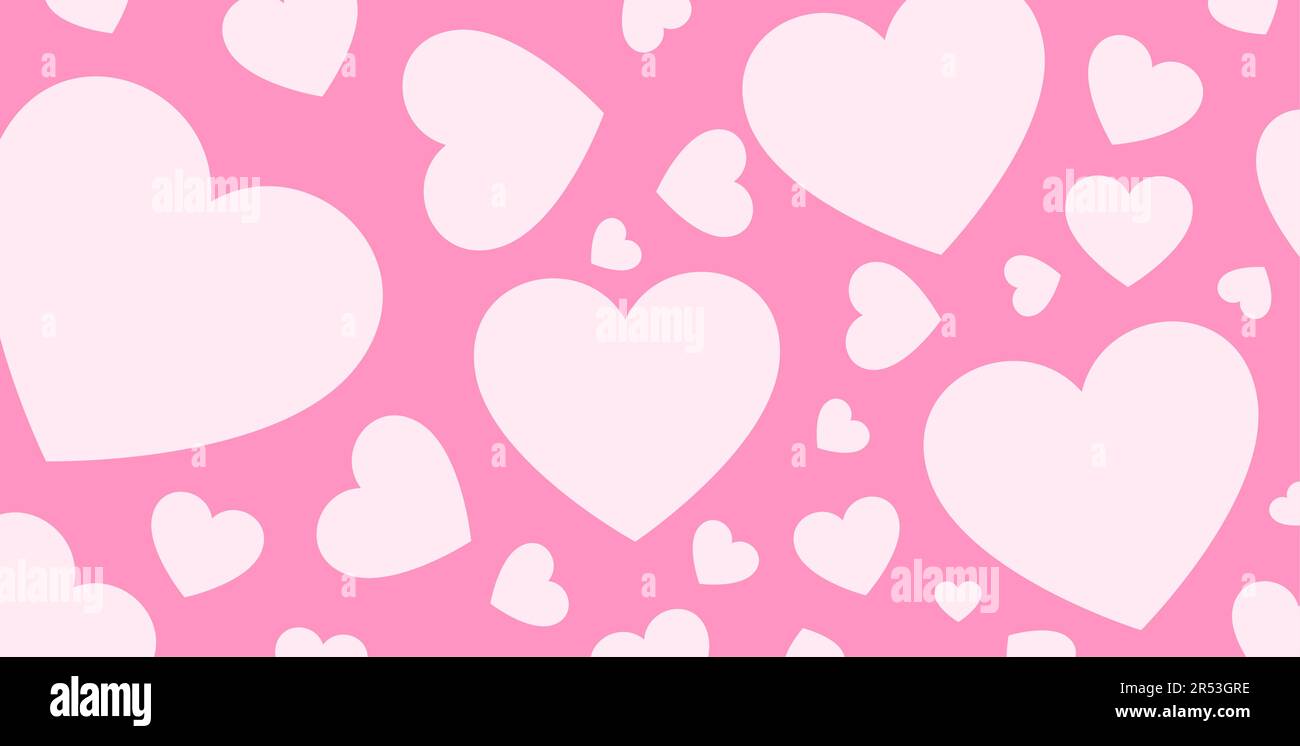 Background with hearts. Cartoon. Vector illustration Stock Vector Image ...