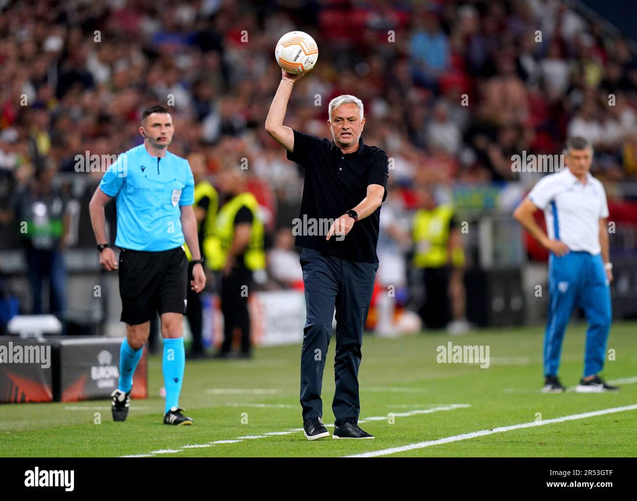 Roma manager Jose Mourinho during the UEFA Europa League Final at the ...