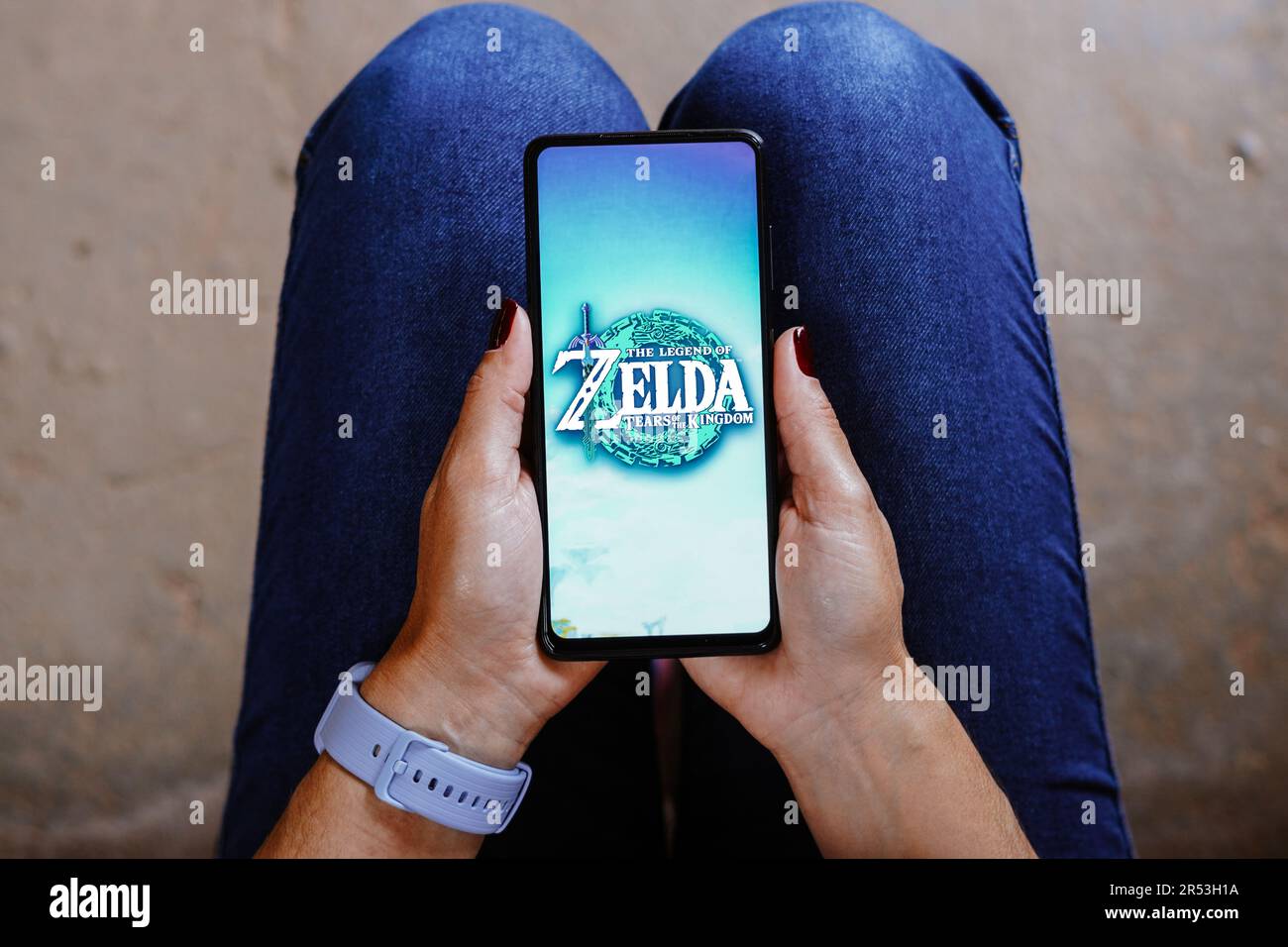 In this photo illustration, the Legend of Zelda: Tears of the Kingdom ...