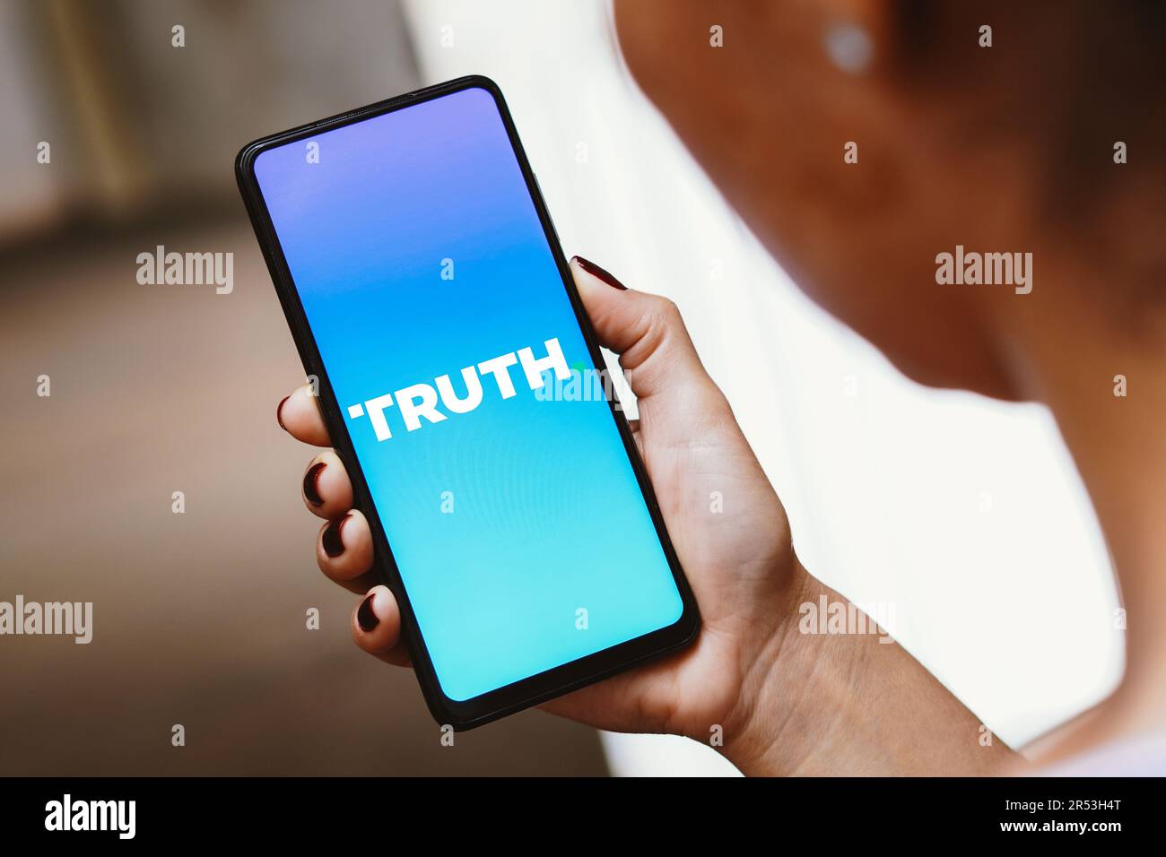 Truth social logo hi-res stock photography and images - Alamy