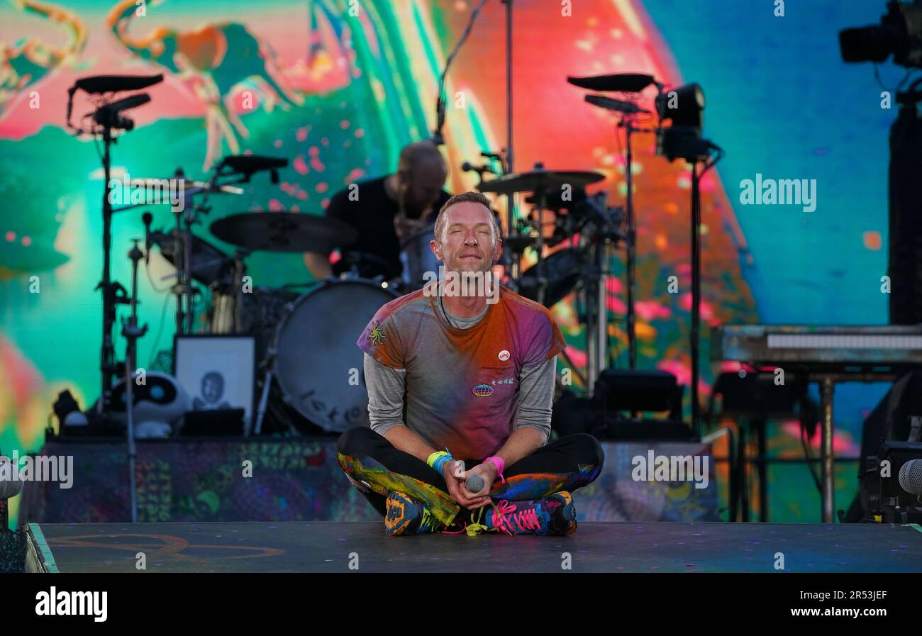 Coldplay music of the spheres world tour hi-res stock photography and ...