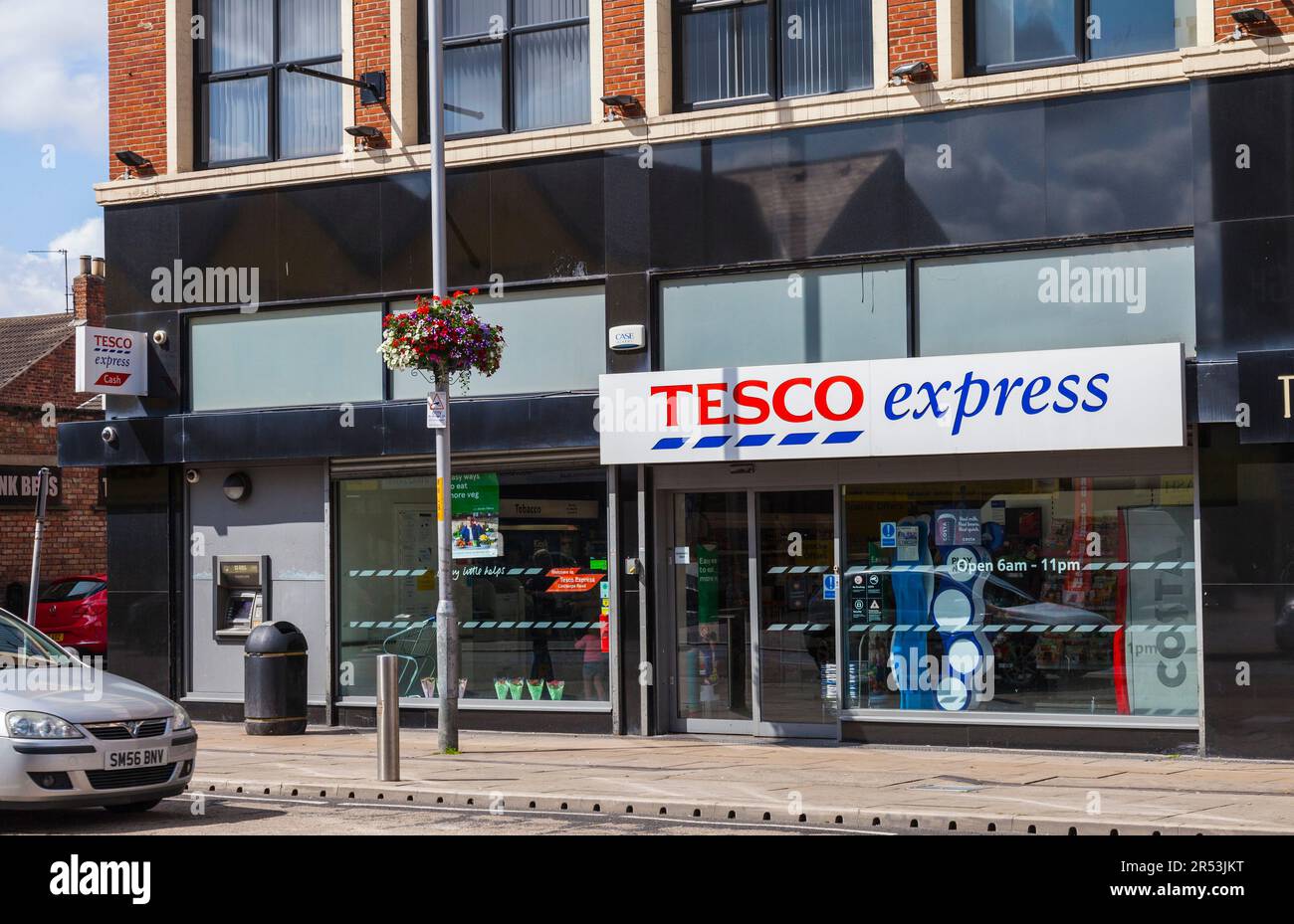 The branch of Tesco Express in Linthorpe Road,Middlesbrough,England,UK ...