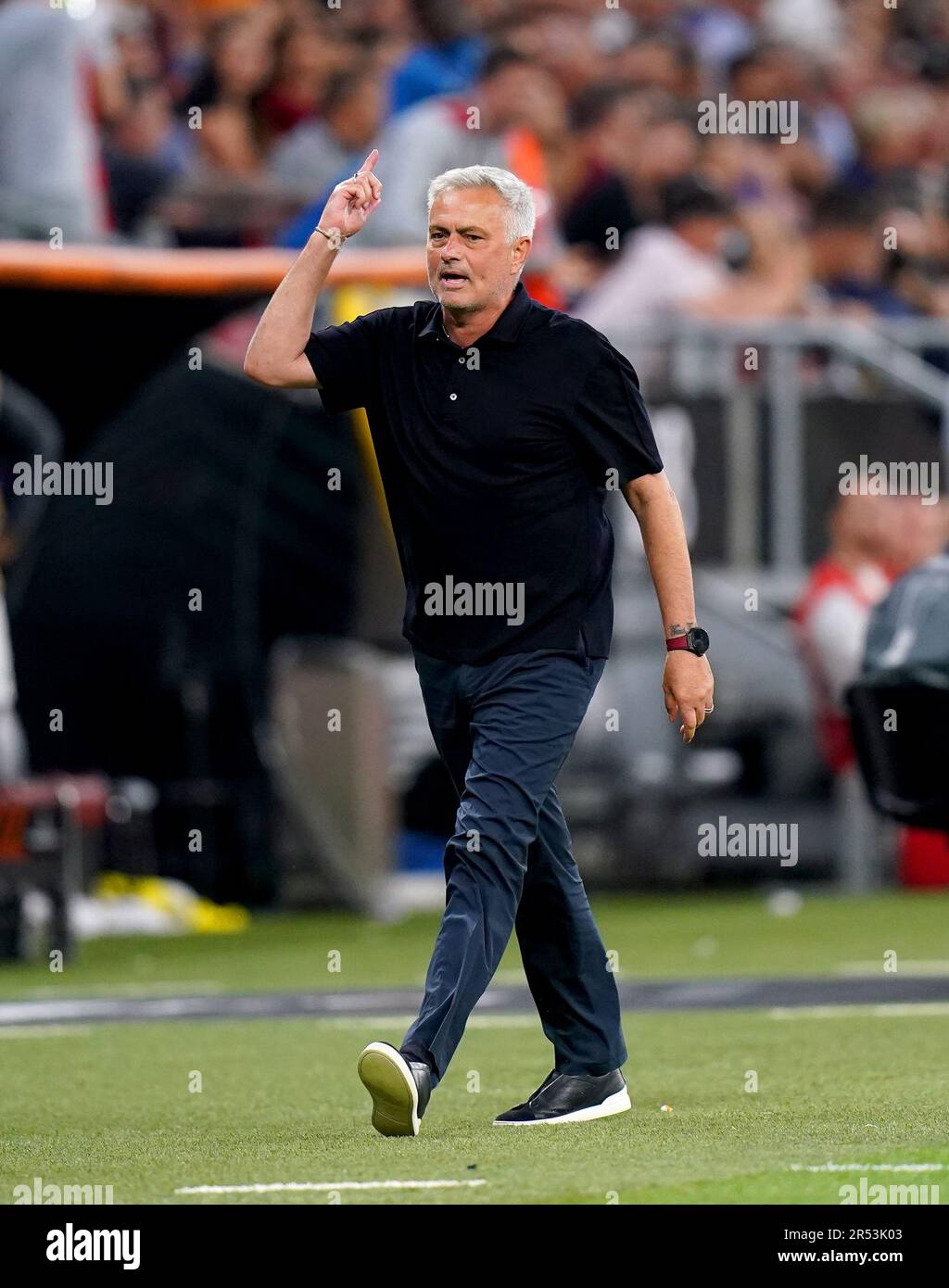 Roma manager Jose Mourinho during the UEFA Europa League Final at the ...