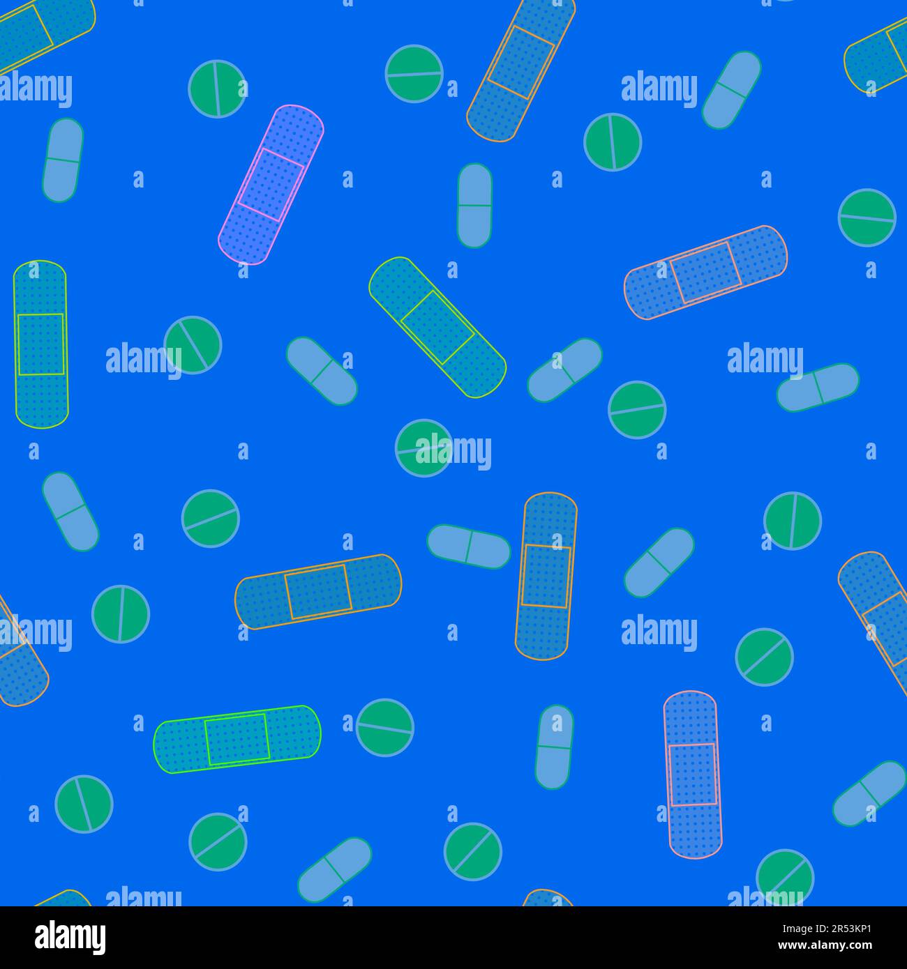 Cartoon medicine seamless pills pattern for wrapping paper and linens ...
