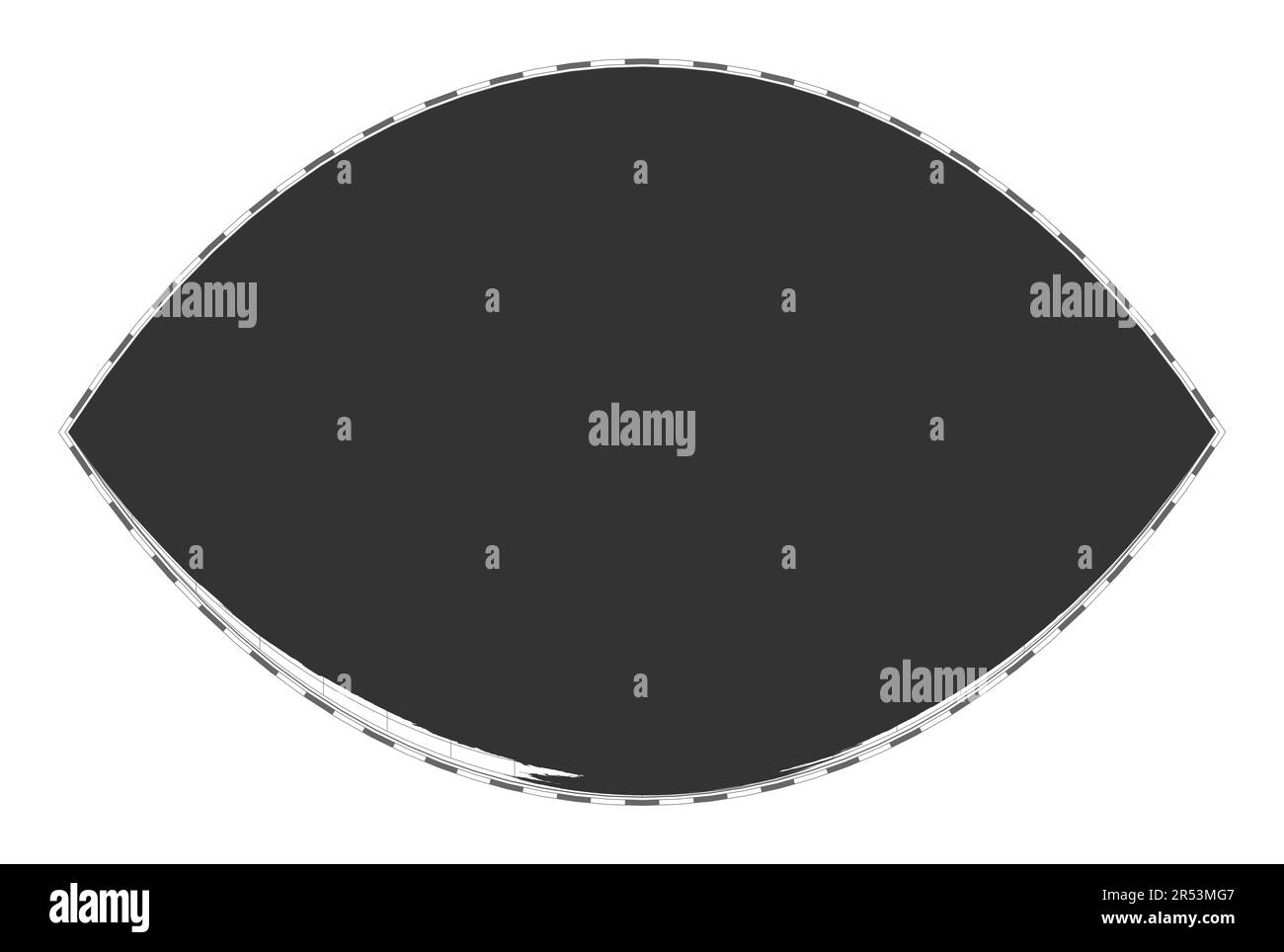 Vector world map. Craig retroazimuthal projection. Plain world ...