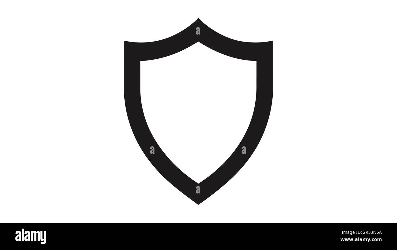Shield Icon in trendy flat style isolated on grey background. Vector ...