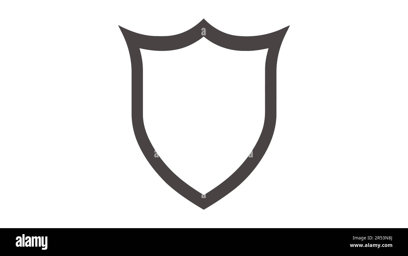 Shield Icon in trendy flat style isolated on grey background. Vector ...