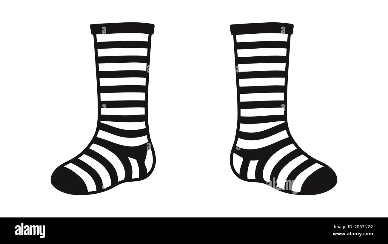 Socks outline icon, vector logo. Illustration isolated on white ...