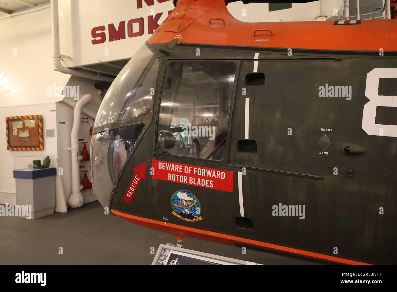 USS Hornet Air and Space museum, Piasecki helicopter Stock Photo - Alamy