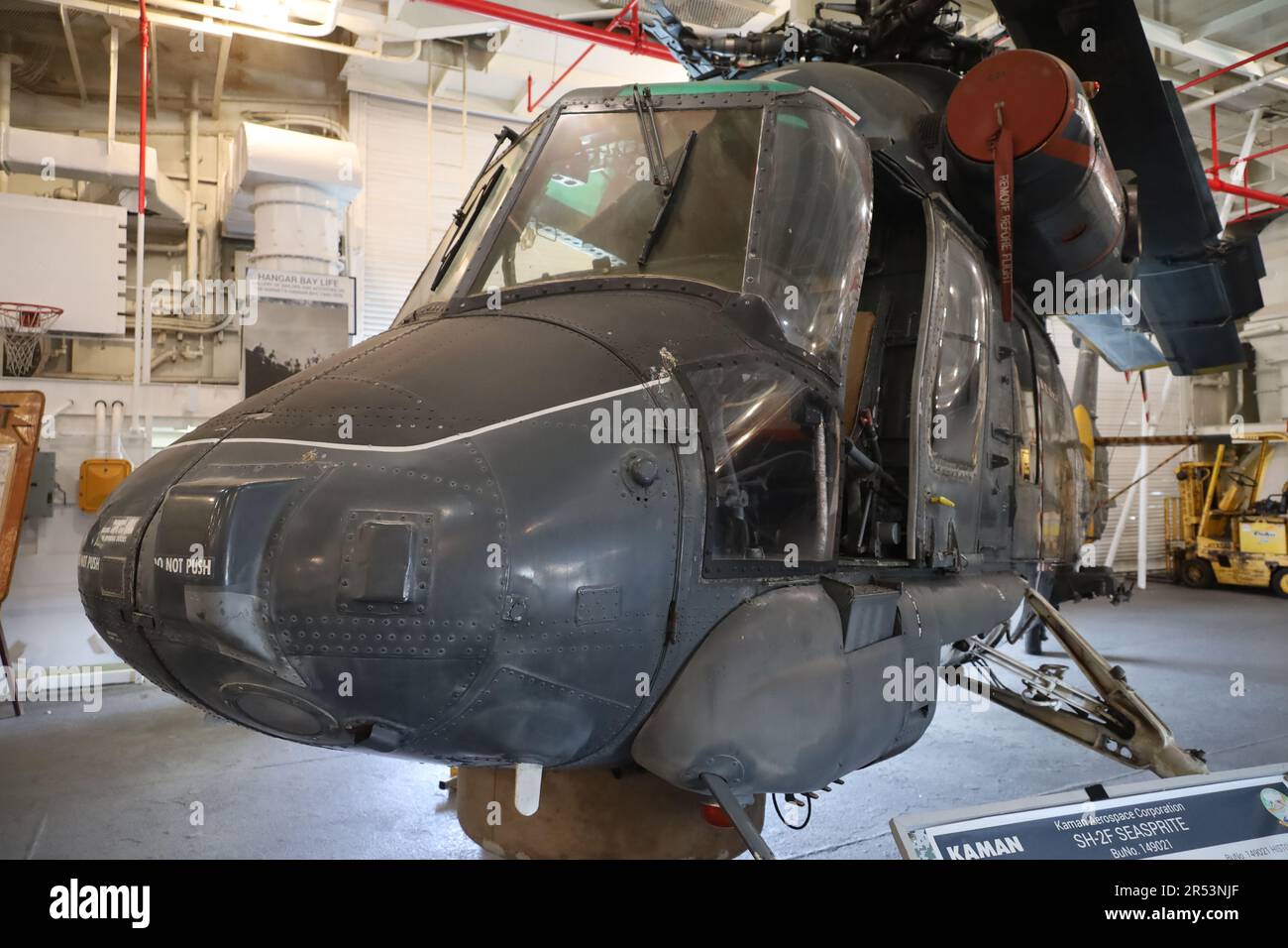 USS Hornet Air and Space museum, Kaman Aerospace Stock Photo - Alamy