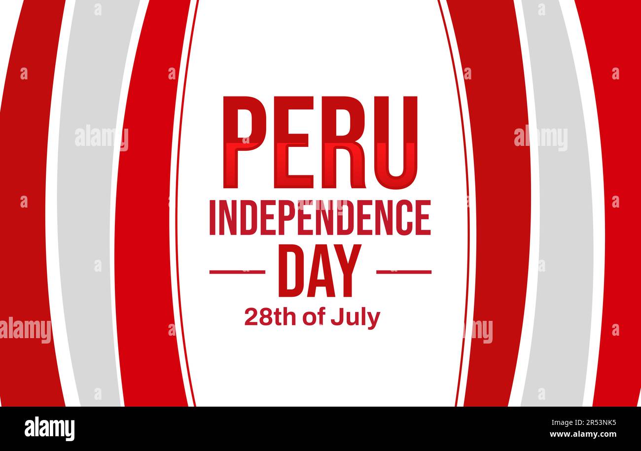 July 28 is Peru independence day, background design in minimalist ...