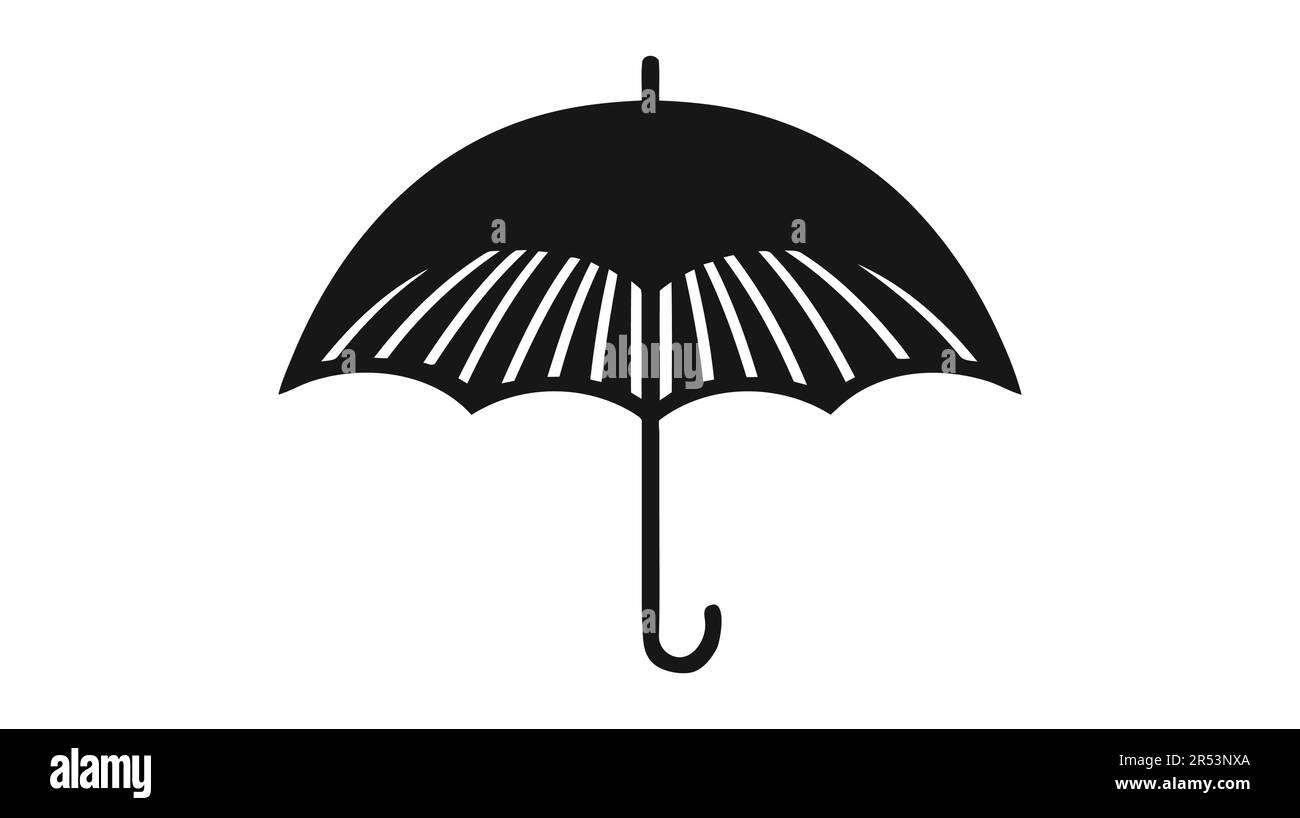 Umbrella icon for graphic design projects. Logo, vector icon isolated ...