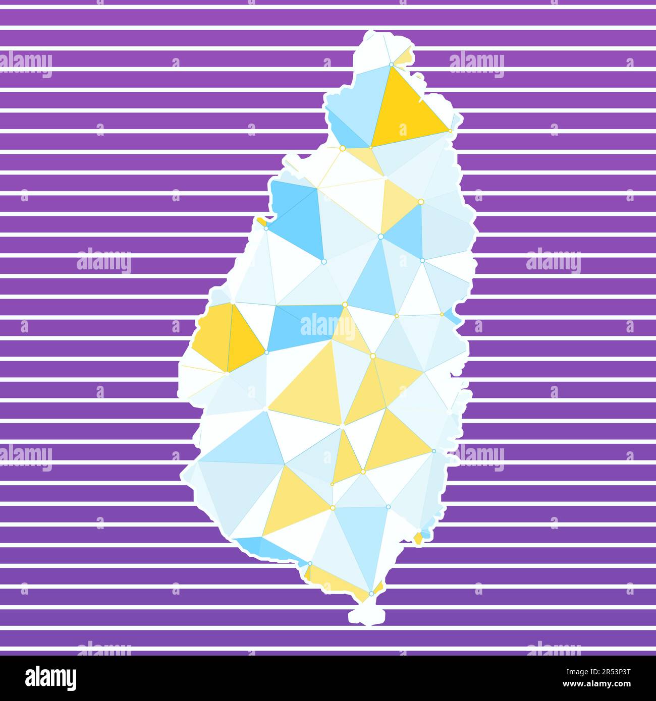 Saint Lucia vector illustration. Saint Lucia design on gradient stripes ...