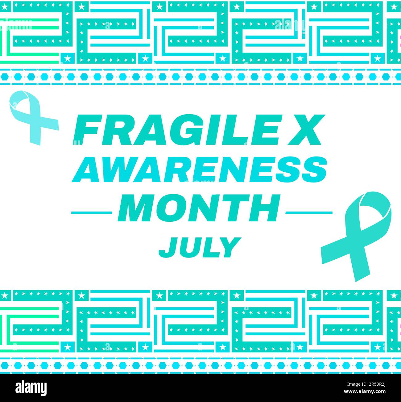 Rare syndrome disease month background with ribbon and typography ...