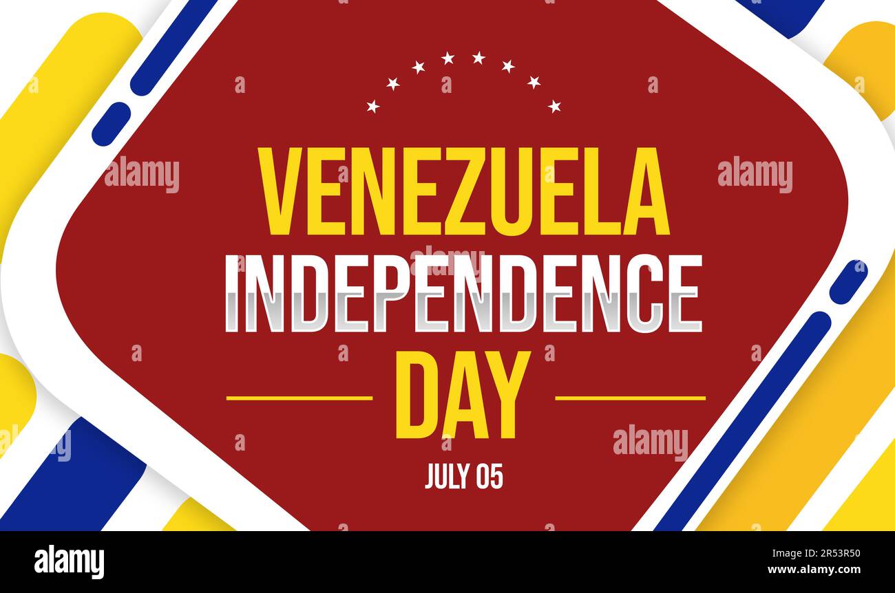 Venezuela independence day background with flag style shapes and colors ...