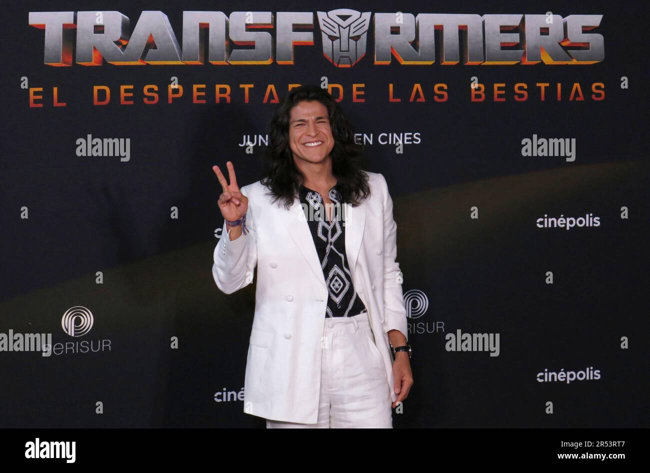 American actor Cristo Fernandez poses for photos on the red carpet of the film premiere for ...